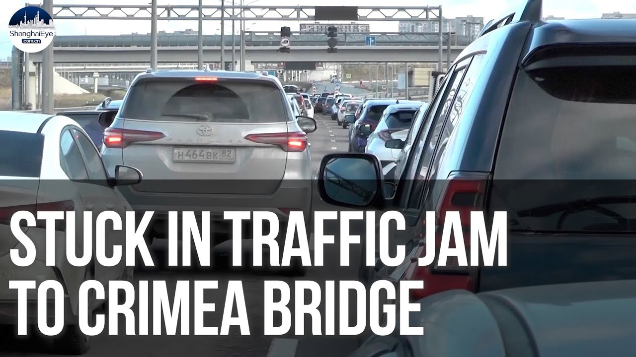 Traffic jams occur on Crimea bridge, hundreds of cars waiting for hours ...