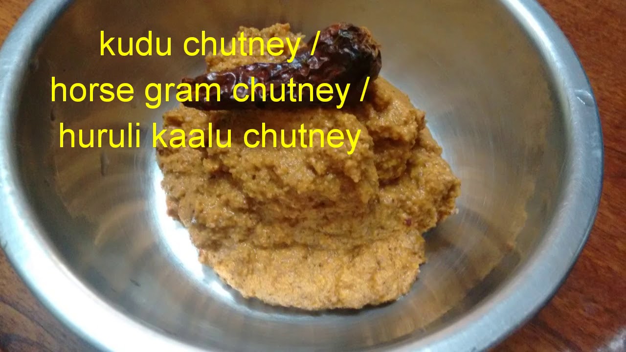 Horse gram chutney / huruli kaalu chutney/ kudu chutney recipe - YouTube