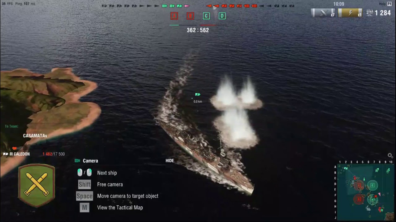 World Of Warships III KOLBERG Cruiser RING 7 TARGET HIT 2 ...