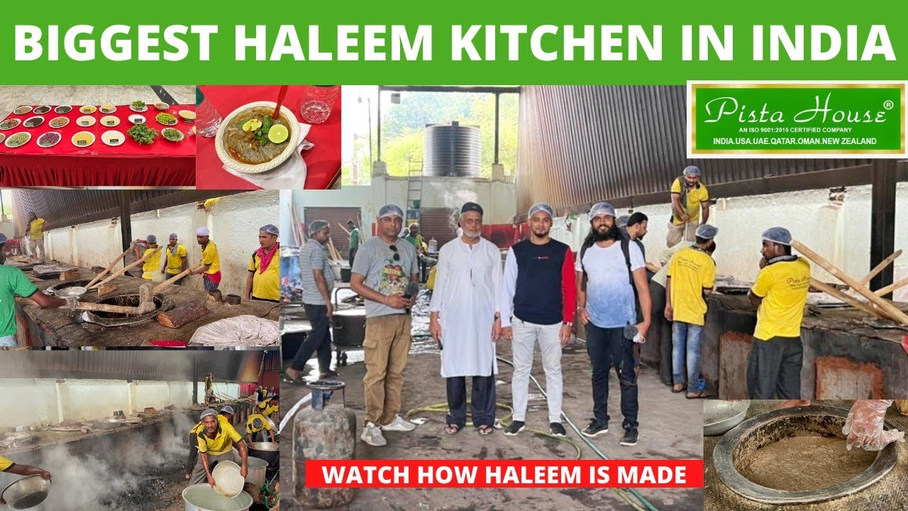 BIGGEST HALEEM KITCHEN IN HYDERABAD - PISTA HOUSE || HYDERABAD FAMOUS ...