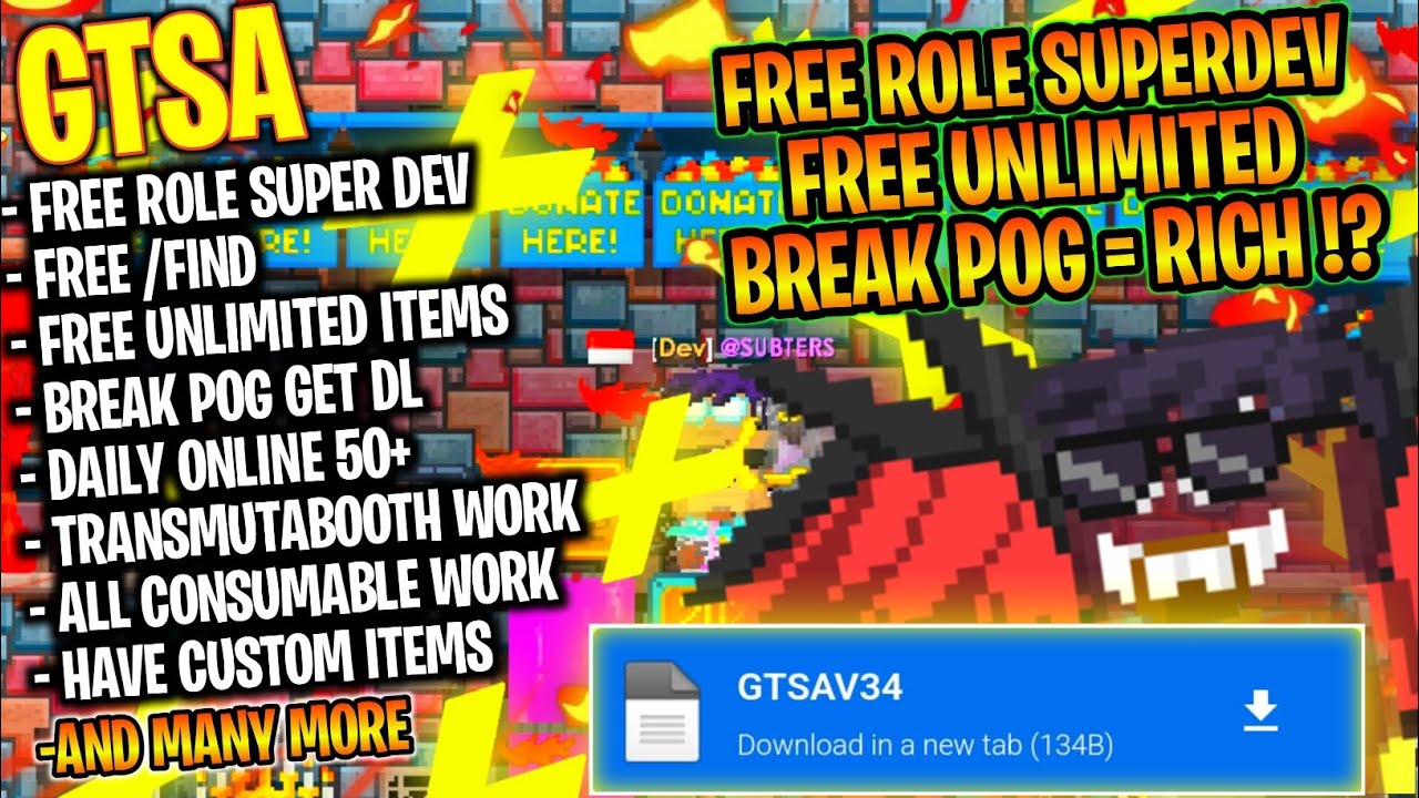 FREE ROLE SDEV UNLI FIND NEW GROWTOPIA PRIVATE SERVER TERBARU free-role-sdev-unli-find-new-growtopia-private-server-terbaru