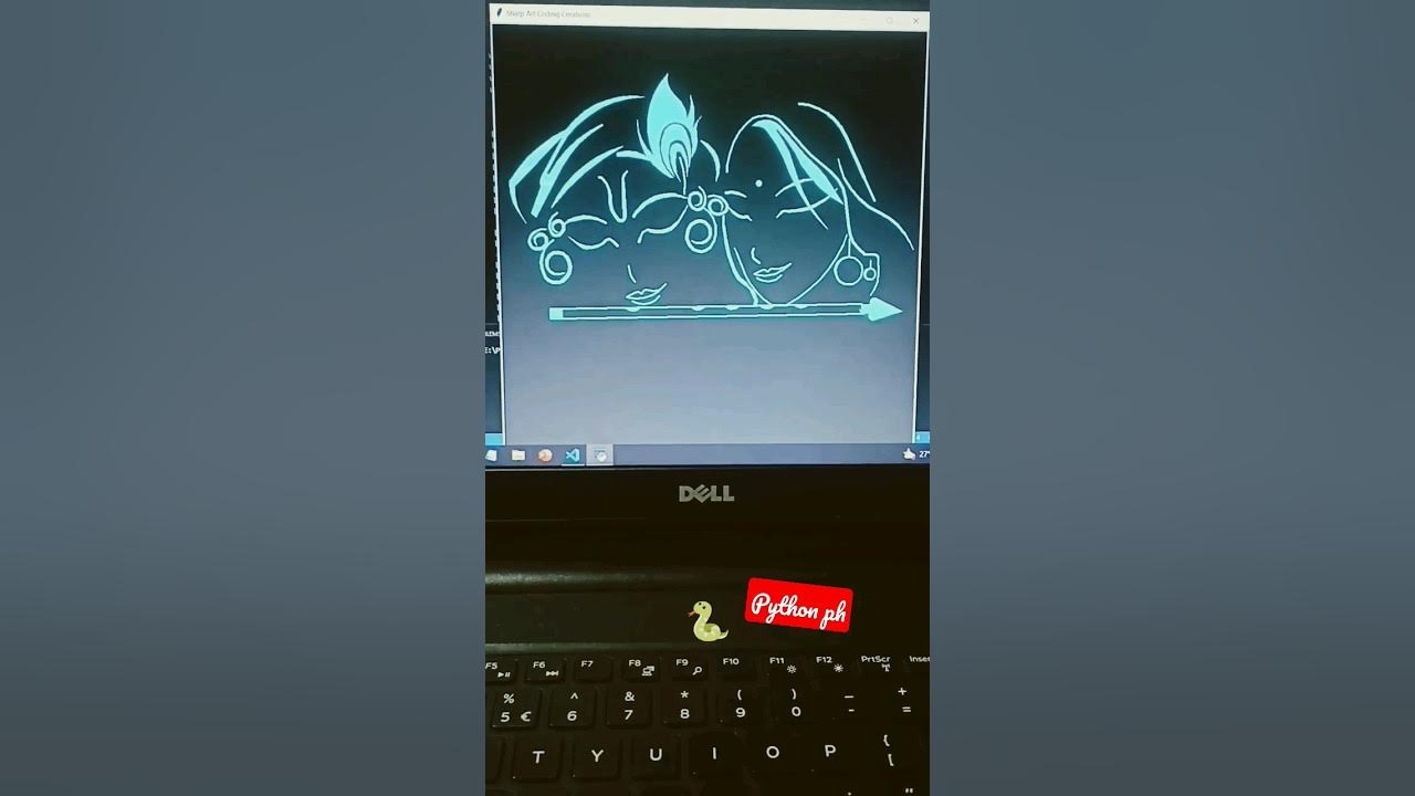 Radhe Krishna Using Python Code Python Pythoncode Pythonshorts Pythonturtle Radhekrishna