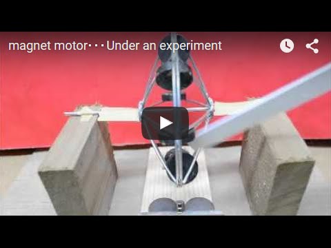 magnet motor・・・Under an experiment - YouTube