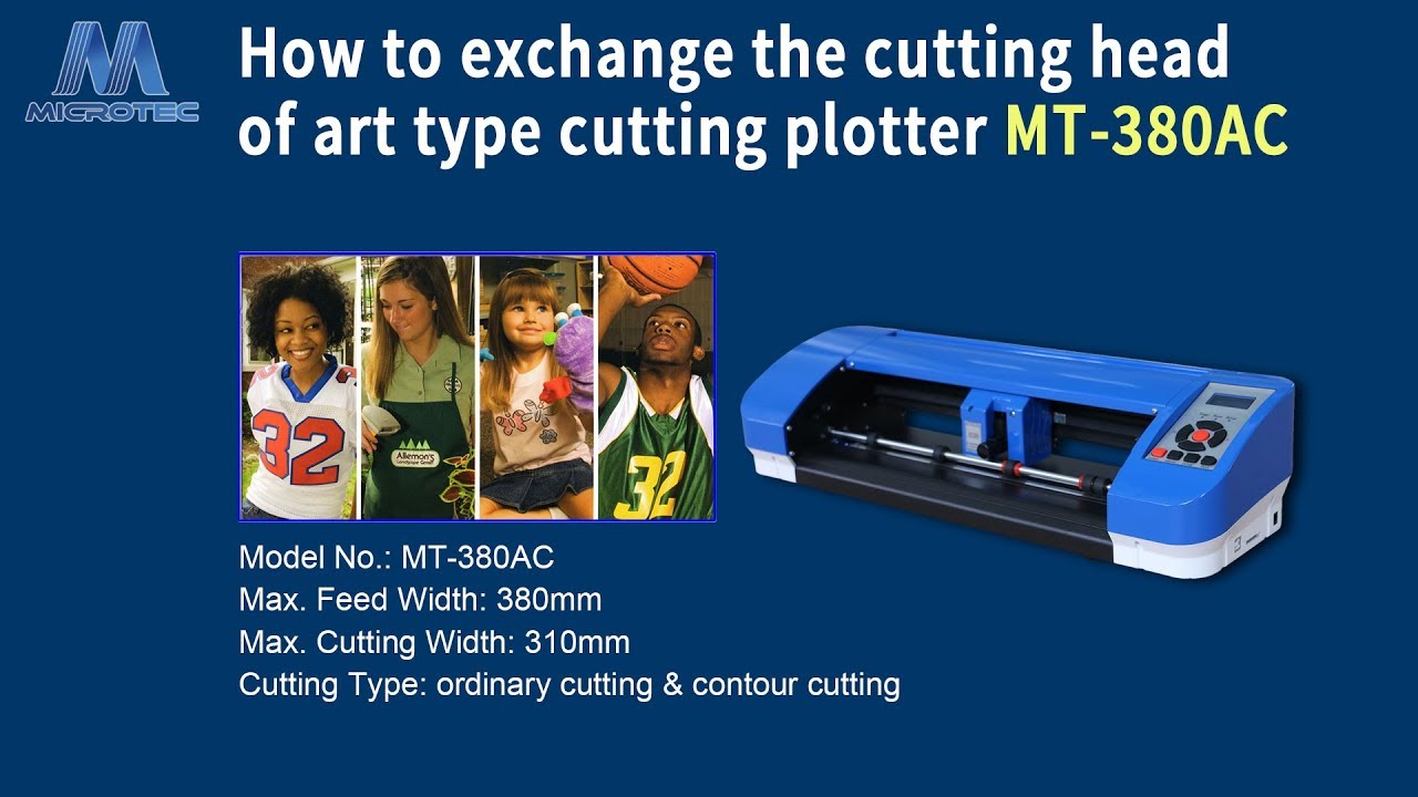 How to exchange the cutting head of art type cutting plotter MT 380AC ...