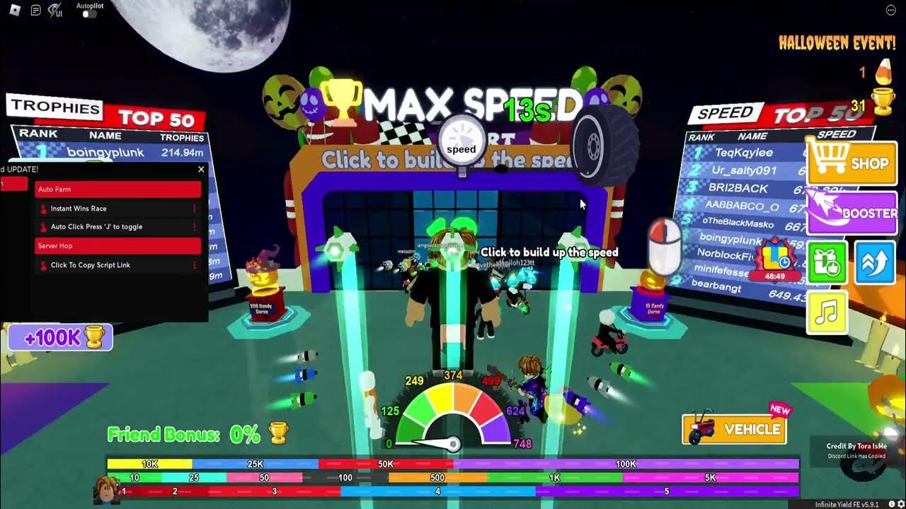 [Roblox] MAX SPEED Script & AUTO FARM & AUTO CLICKER & AUTO CANDY & More Pastebin - YouTube