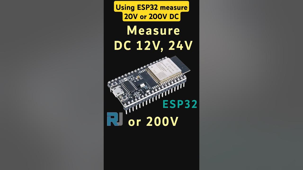Measure 20V 50V or 200V with ESP32 #robojax #arduinoproject #arduino - YouTube