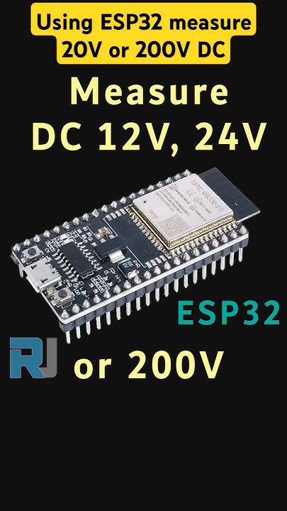 Measure 20V 50V or 200V with ESP32 #robojax #arduinoproject #arduino - YouTube