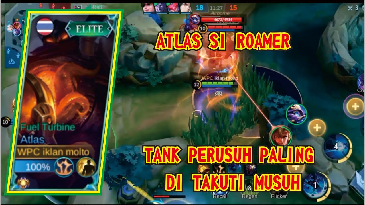 GAMEPLAY ATLAS TOP GLOBAL MAGETAN ~MLBB - YouTube