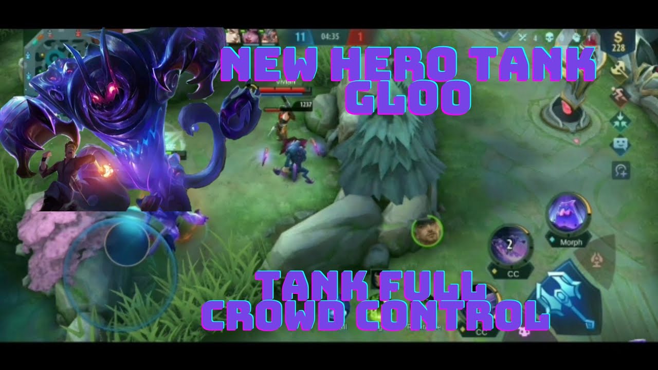 Mobile Legends | New Hero Tank Gloo | Tank Full Crowd Control - YouTube