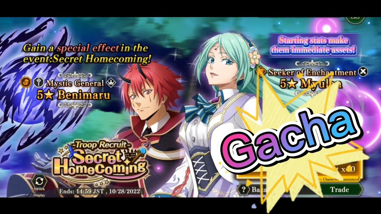 Gacha Slime Isekai Memories Troop Recruit Secret Homecoming Myulan and ...