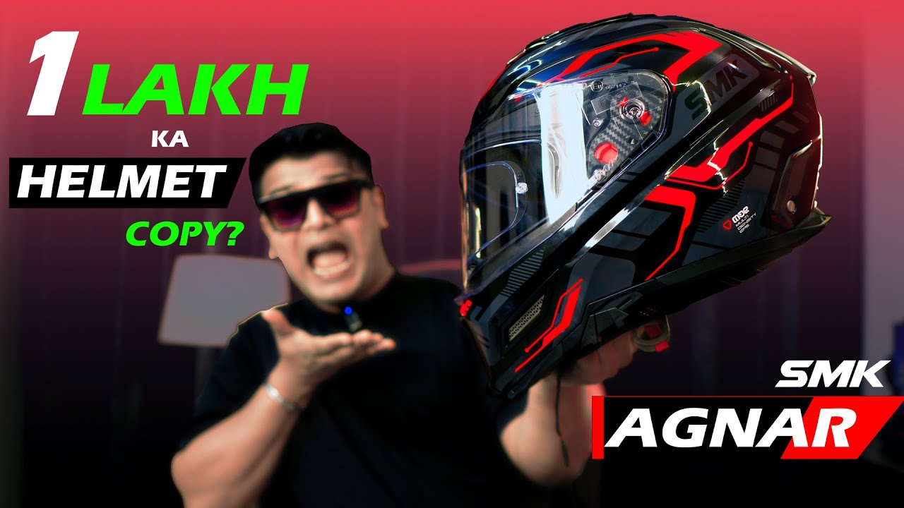 1 Lakh Ka Helmet😨Copy? New SMK Agnar | Best Helmet Under 6000 | SMK ...