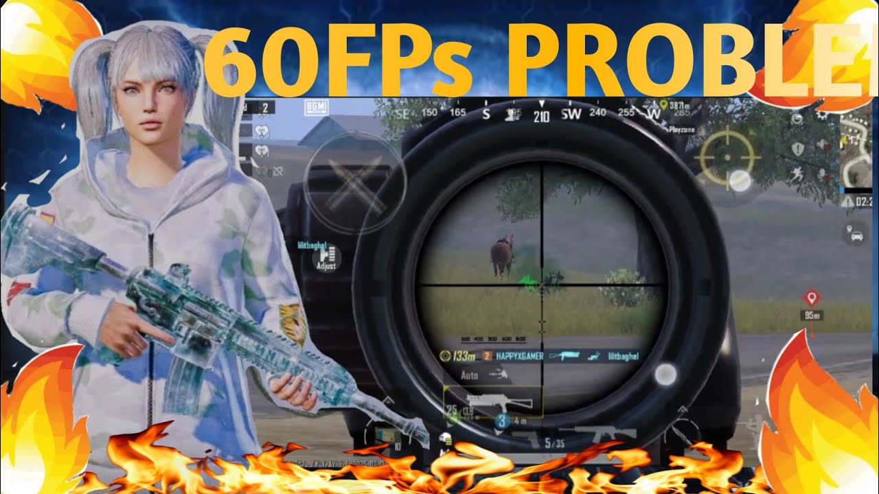 60 FPs problem in gameplay 😥 90 & 120 FPs player kill easily #viral#happy gamer# - YouTube