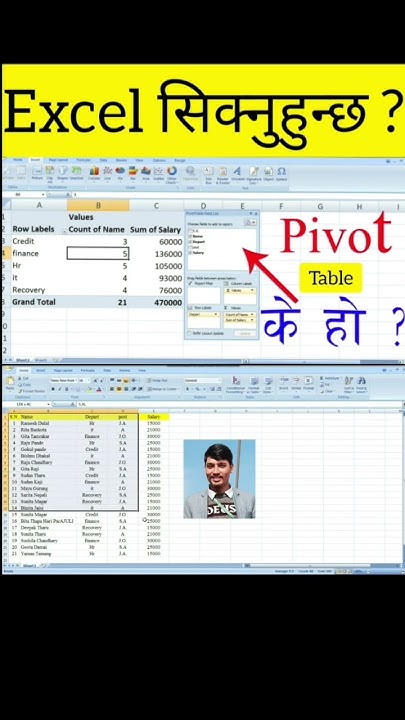 How to use Pivot Table Excel in Nepali - YouTube