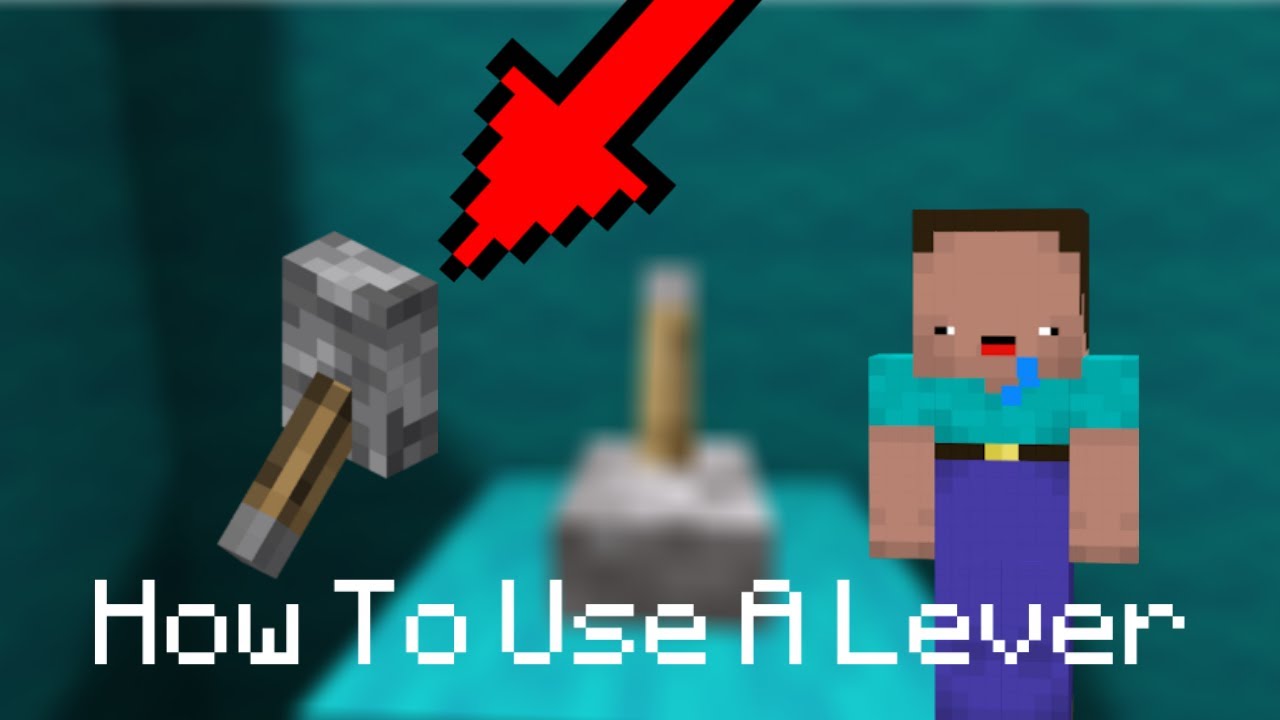 How To Use A Lever In Minecraft Youtube