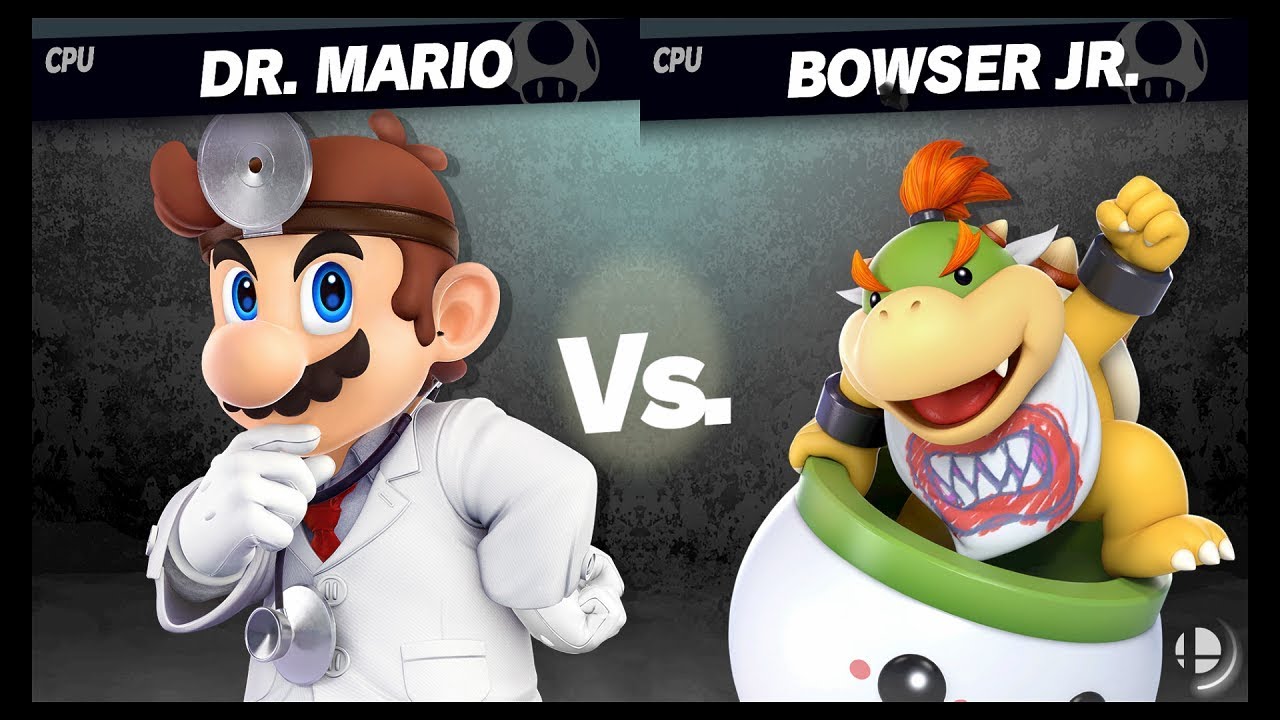 Dr. Mario Vs. Bowser Jr.: Super Smash Bros. Ultimate Smash Mode ...