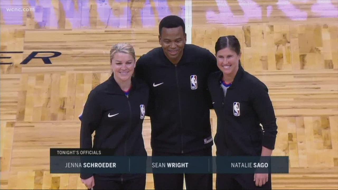 NBA History: Two female referees in the same game - YouTube