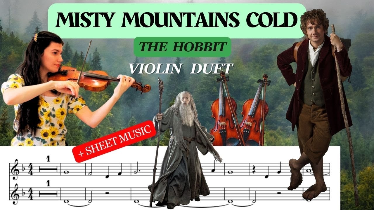 "Misty Mountains Cold" from The Hobbit - Violin Duet + sheet music [PDF ...