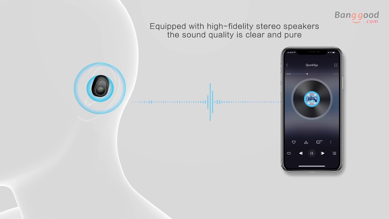 SERVO R25 2.8 inch 6000mAh Power Bank Wireless Bluetooth 5.0 Headphone ...