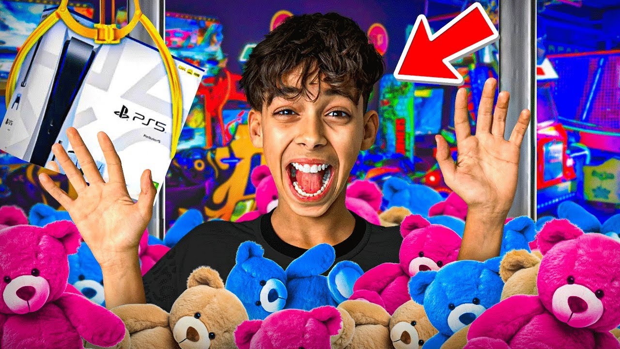 و اخيرا قضينا 24 ساعة في مدينة الألعاب 🔥🕹️ ربحنا 3000 بطاقة 🎟️😱 - YouTube