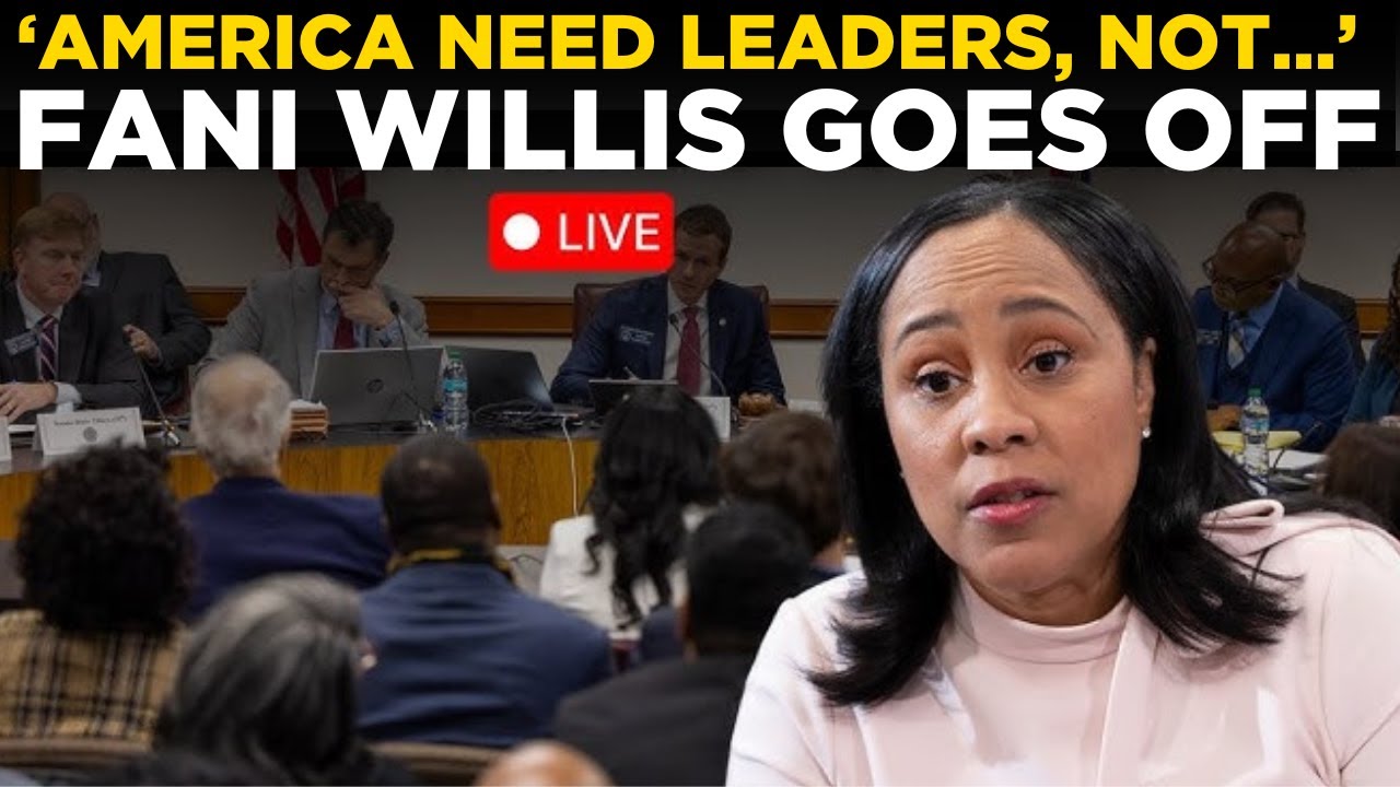 US News LIVE: Fani Willis Takes On Georgia Republicans Head-On In Fiery ...