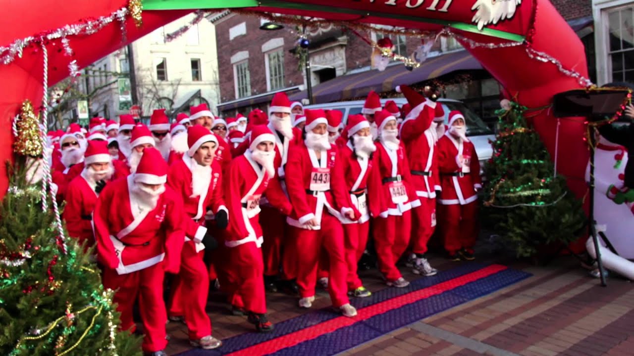 SANTA Ri Ra Burlington VERMONT 5K Run • VcardTV 2011 - YouTube