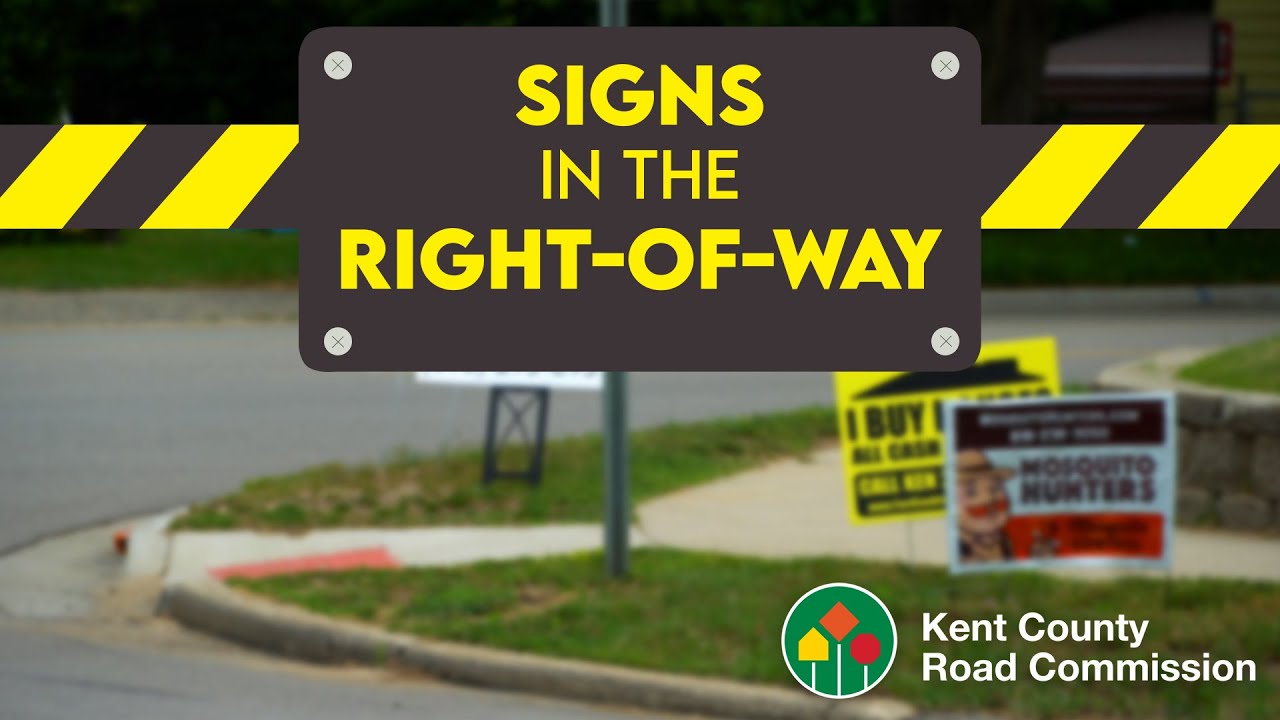 Signs in the Right-of-Way - YouTube