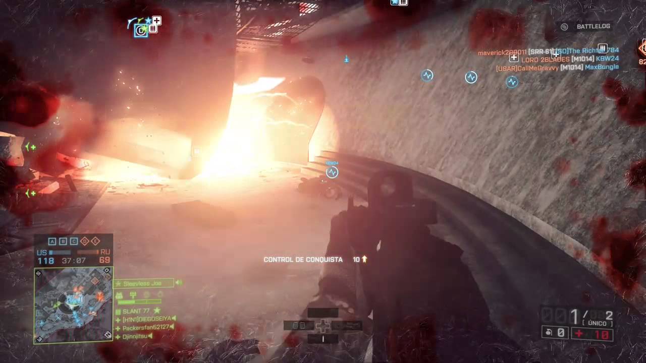 Battlefield 4 - BF4 Defibrillator kill - YouTube