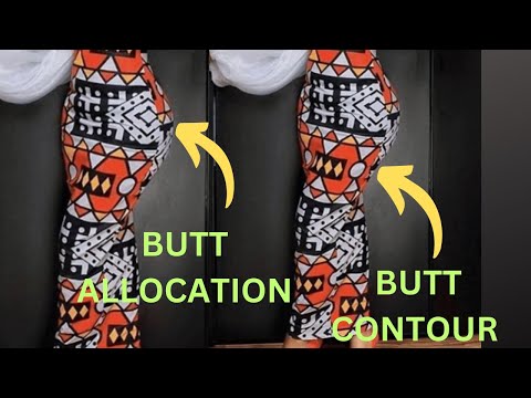 ✂️How to give Butt Allocation and Butt Contour on your Skirt/gown