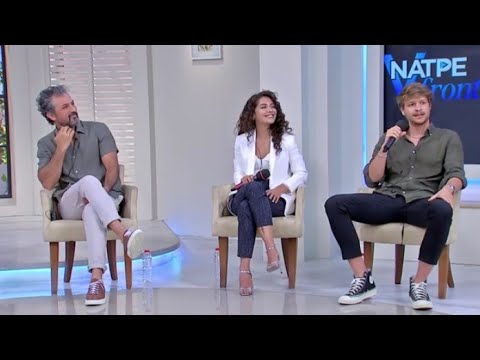 Baraj oyuncuları ulusal tanıtım ingilizce röportaj Biran Damla Yılmaz Feyyaz Duman Burak Yörük