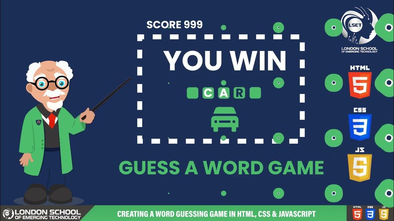 How To Create A Word Guessing Game With Html Css And Javascript