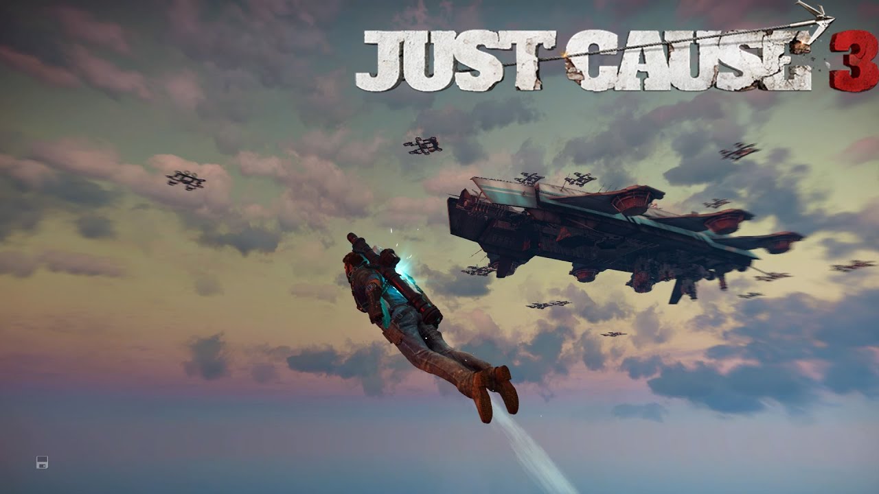Just Cause 3: Sky Fortress Bavarium Wingsuit Gameplay - YouTube