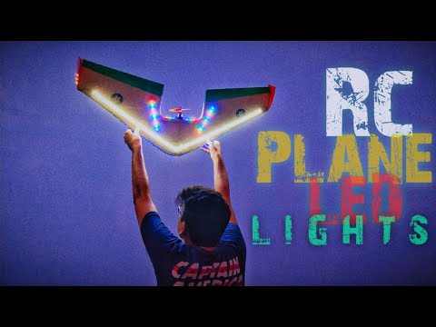 RC Delta Wing Flying video with LED Lights/Flying at Night from terrace ...