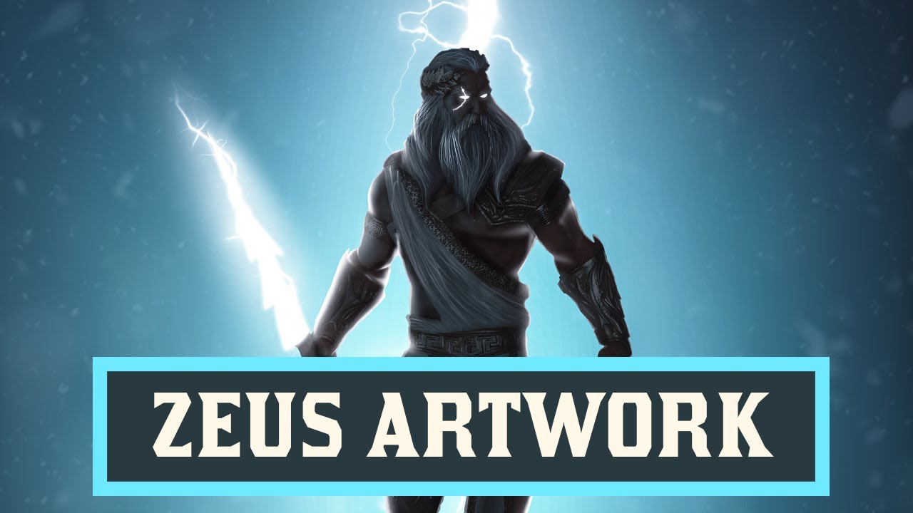 MAKING A ZEUS ARTWORK IN PHOTOSHOP!!! - YouTube