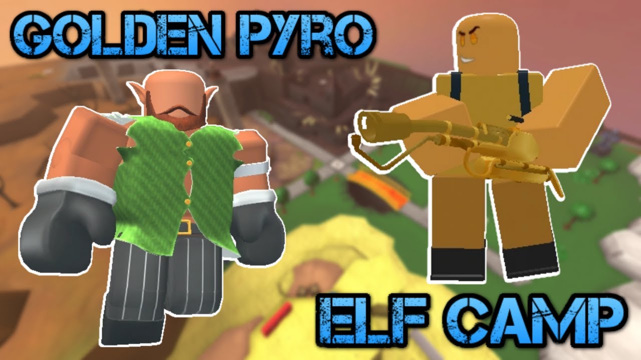 Golden Pyro and Elf Camp in Fallen Mode│Roblox Tower Defense Simulator ...