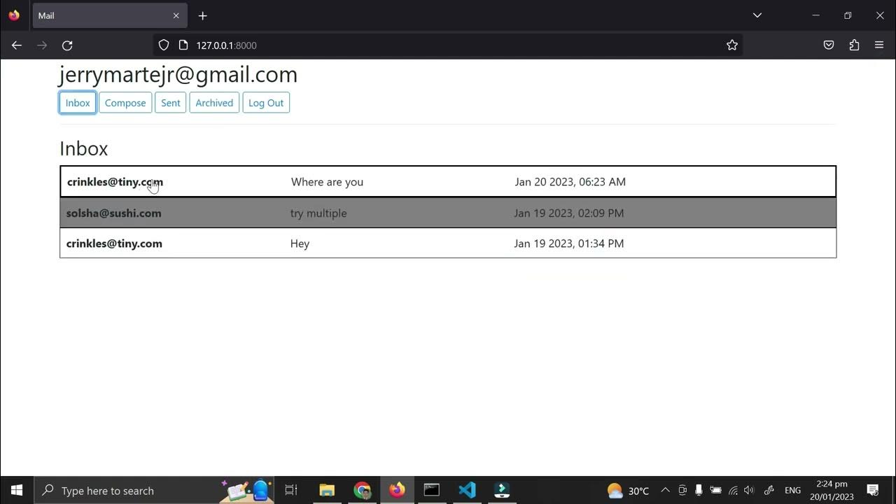 Mail - Single Page using Javascript - YouTube