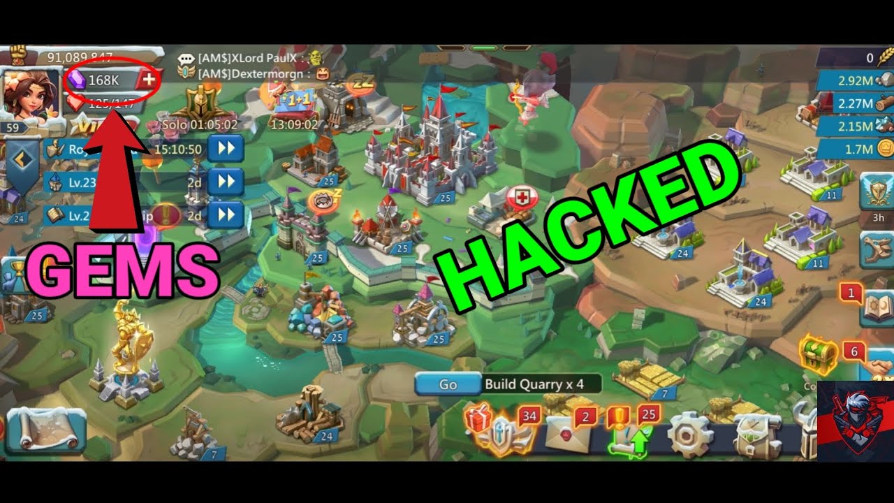 Lords Mobile Mod Apk 😈 Unlimited Gems and Traning Speed by Ninja FF ...