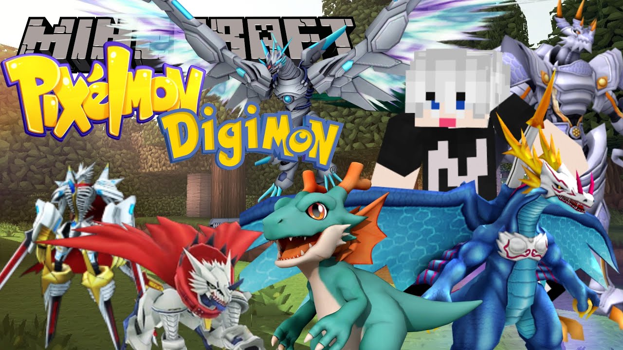 100 NGÀY MINECRAFT PIXELMON-DIGIMON - YouTube