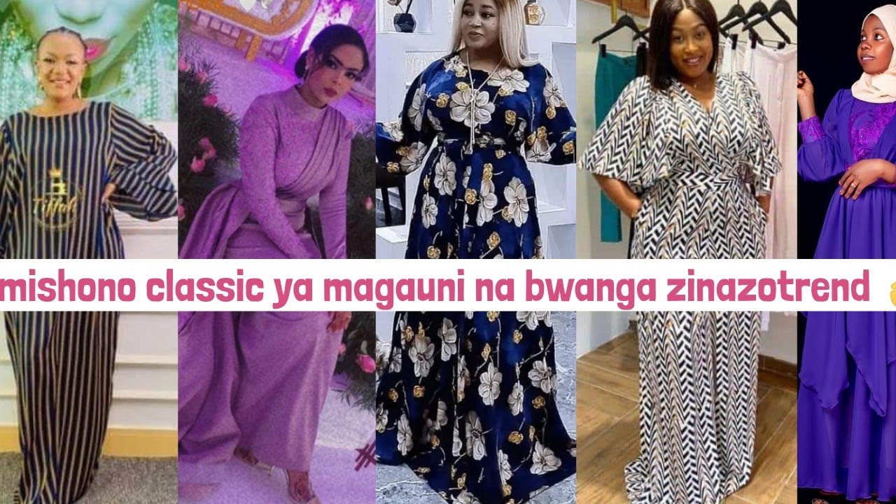 Mishono classic ya magauni na bwanga zinazotrend||Most stylish asoebi ...
