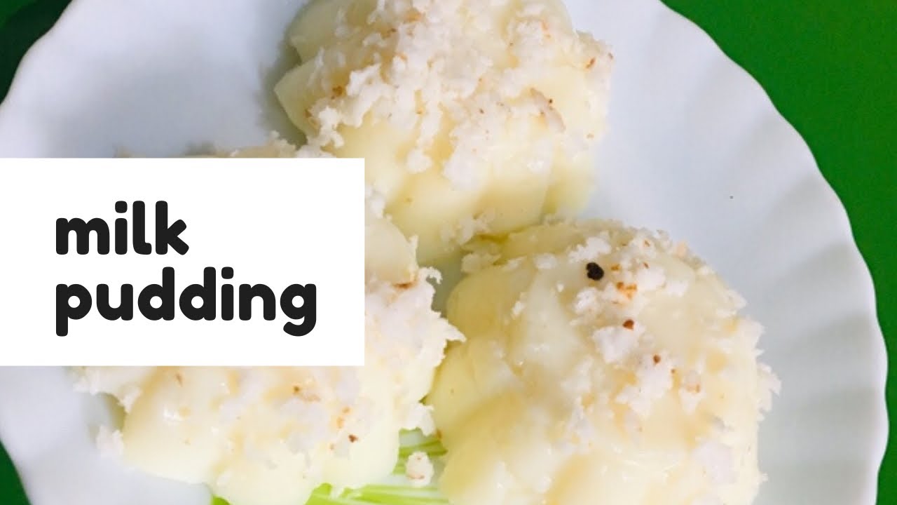 simple milk pudding #pudding - YouTube