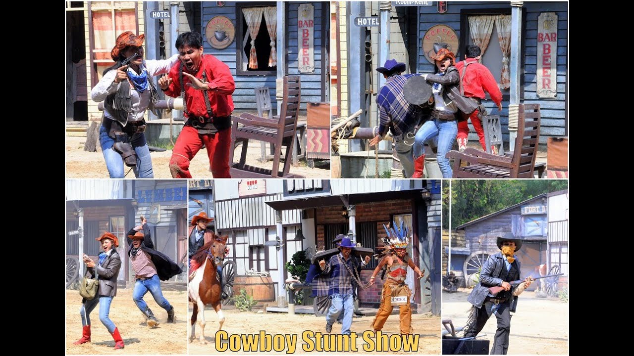Safari World : Hollywood Cowboy Stunt Show (Bangkok - Thailand) - YouTube