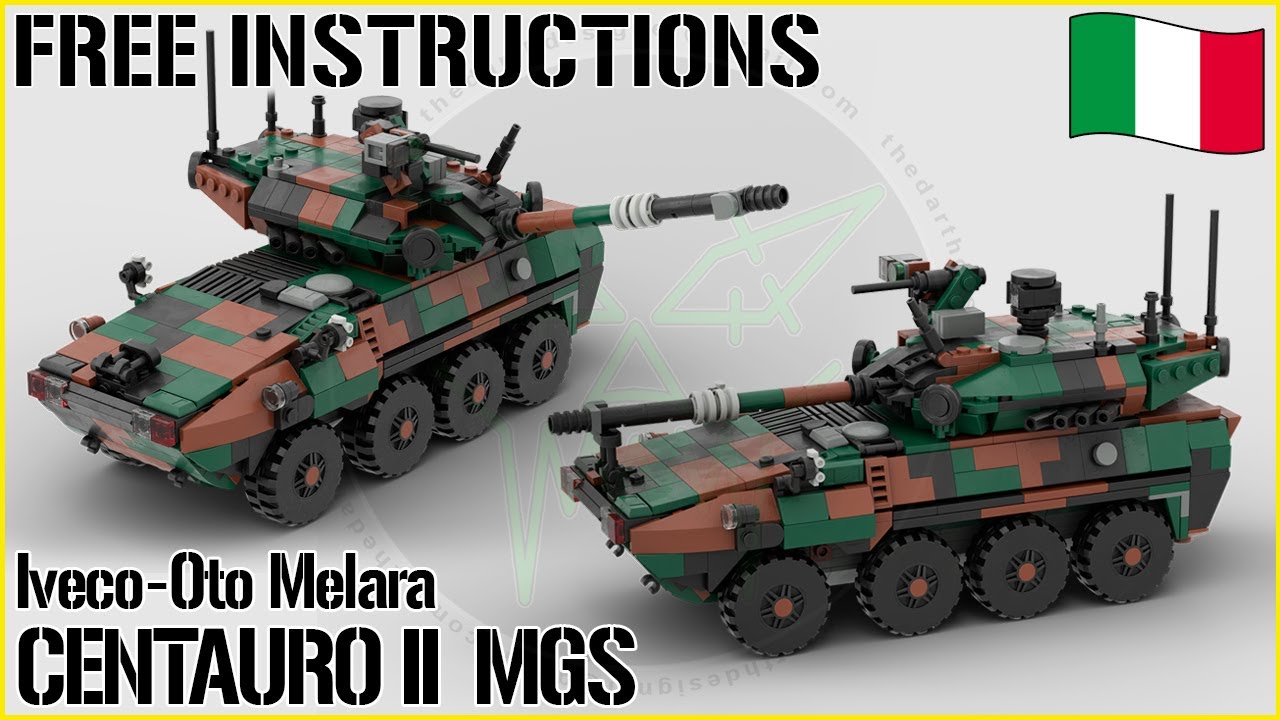 LEGO TUTORIAL | Centauro II MGS | 1/35 Scale - YouTube