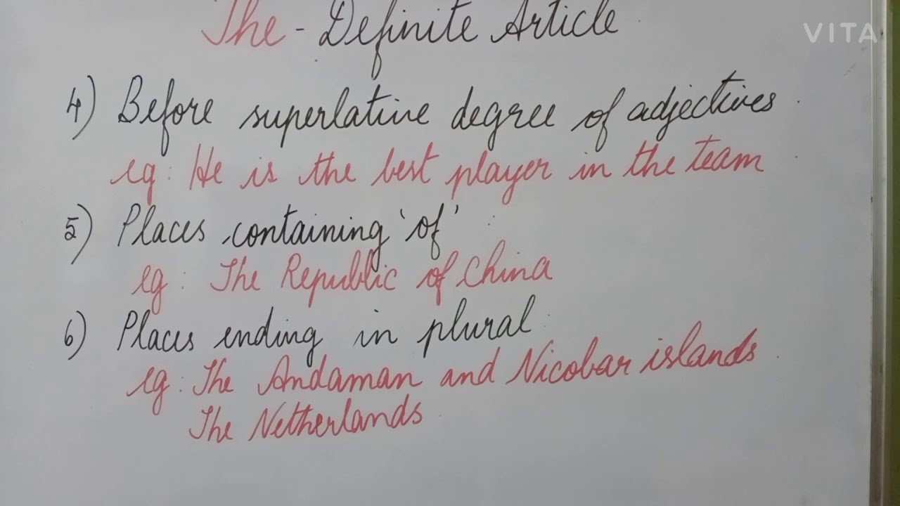 How to pronounce and use the definite article 'the ' - YouTube