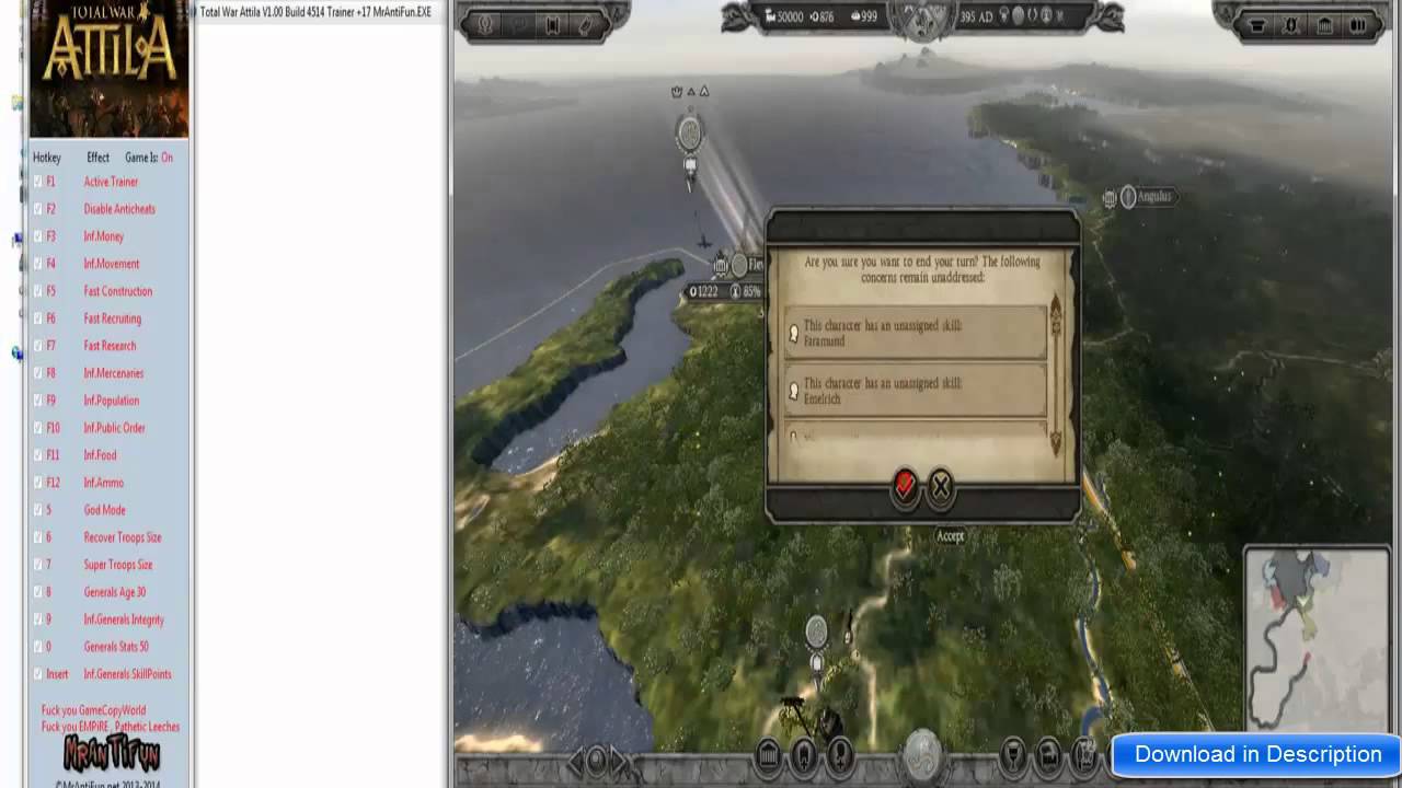 Total War Attila Trainer Free Download - YouTube
