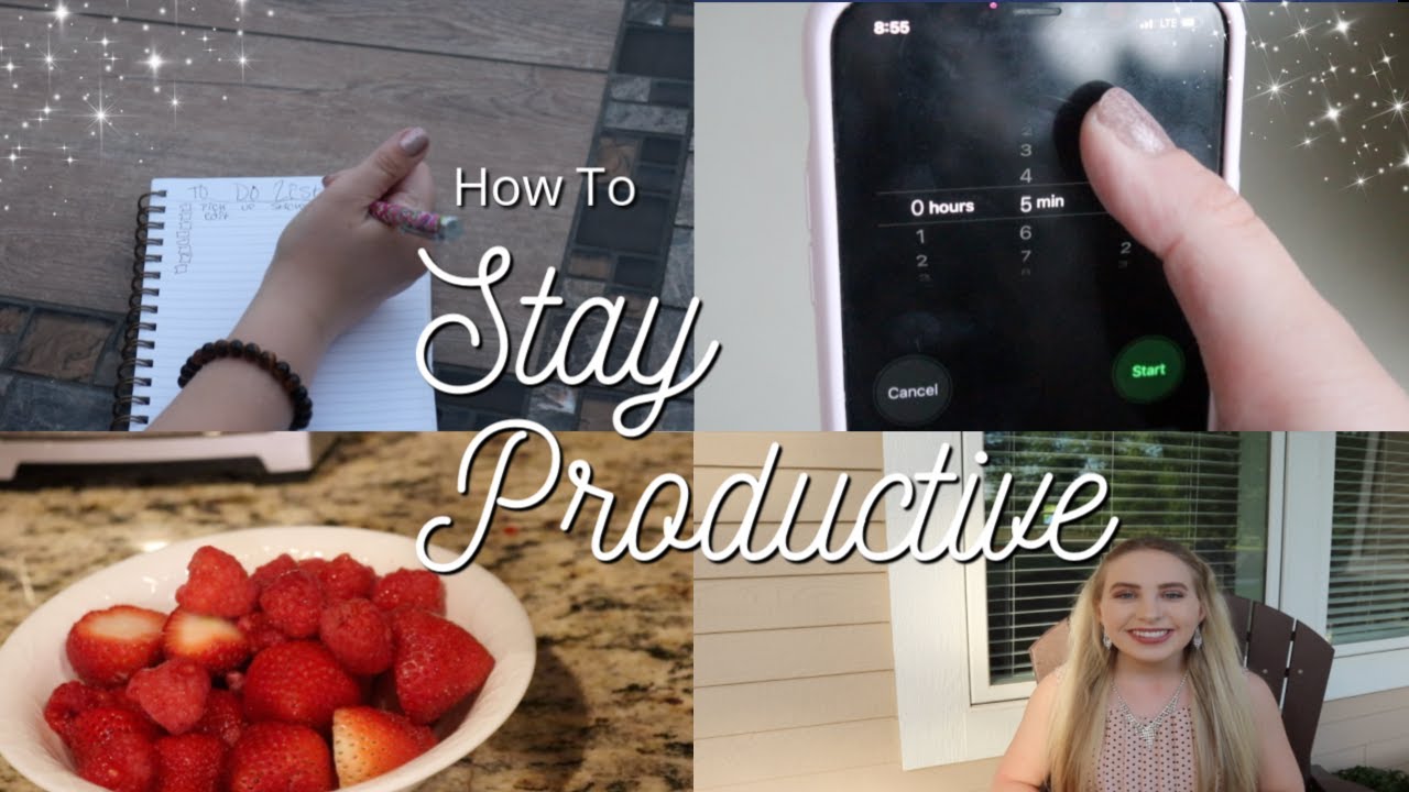 How to stay productive (Tips)/Get productive with me! - YouTube