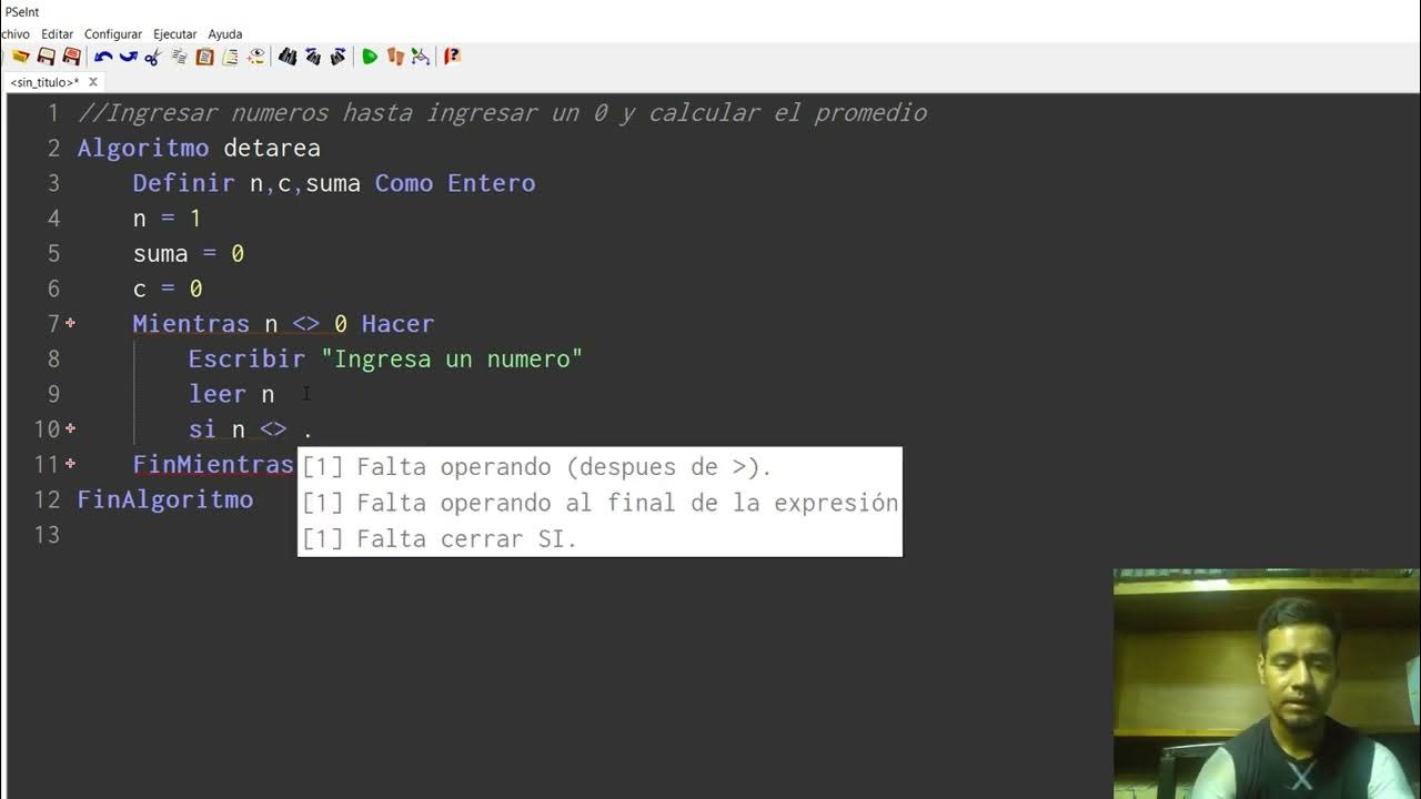 Pedir números hasta que se teclee un 0 mostrar el promedio - YouTube
