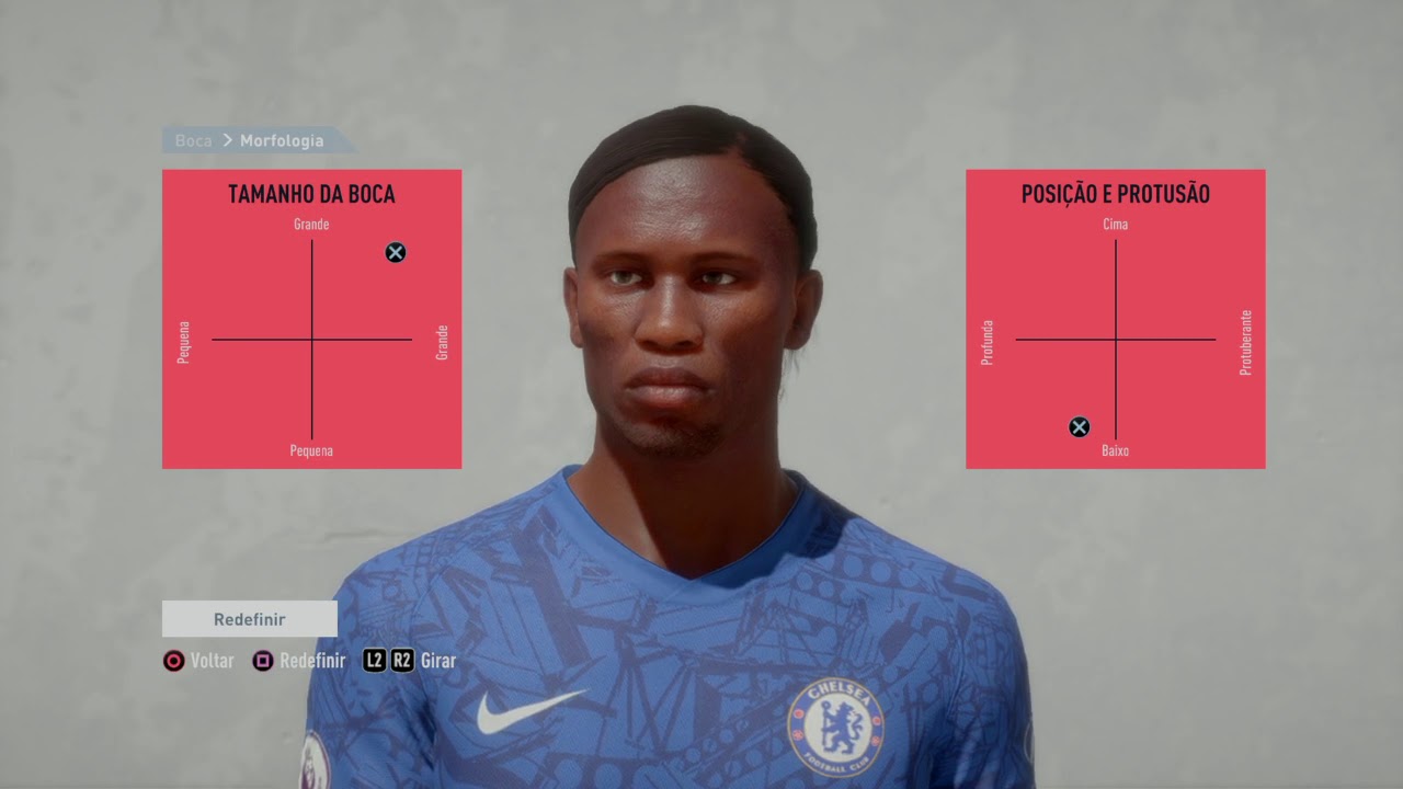 Tutorial face Didier Drogba Ícon - FIFA 20 - YouTube