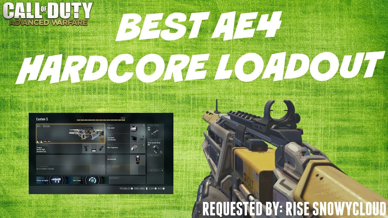 Hardcore Mode: AE4 Loadout Recommendations (CoD:AW) - YouTube