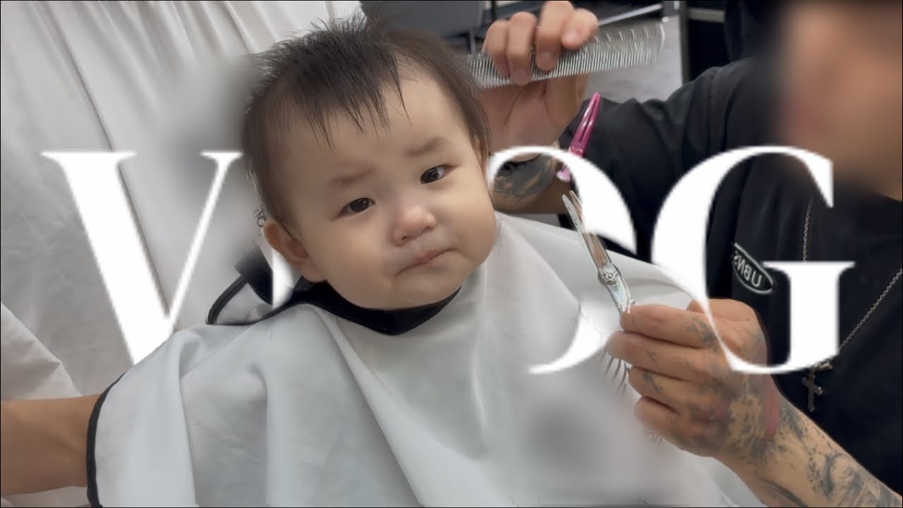 Vlog 10개월 아기 육아 브이로그 미용실에 가다💇🏻 구내염에 걸렸어요 할아버지 생일파티 애개육아🐶👶🏻