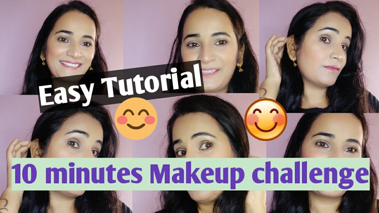 10 Minutes Makeup Tutorial☺ || 10 Minutes Makeup Challenge ||Quick ...