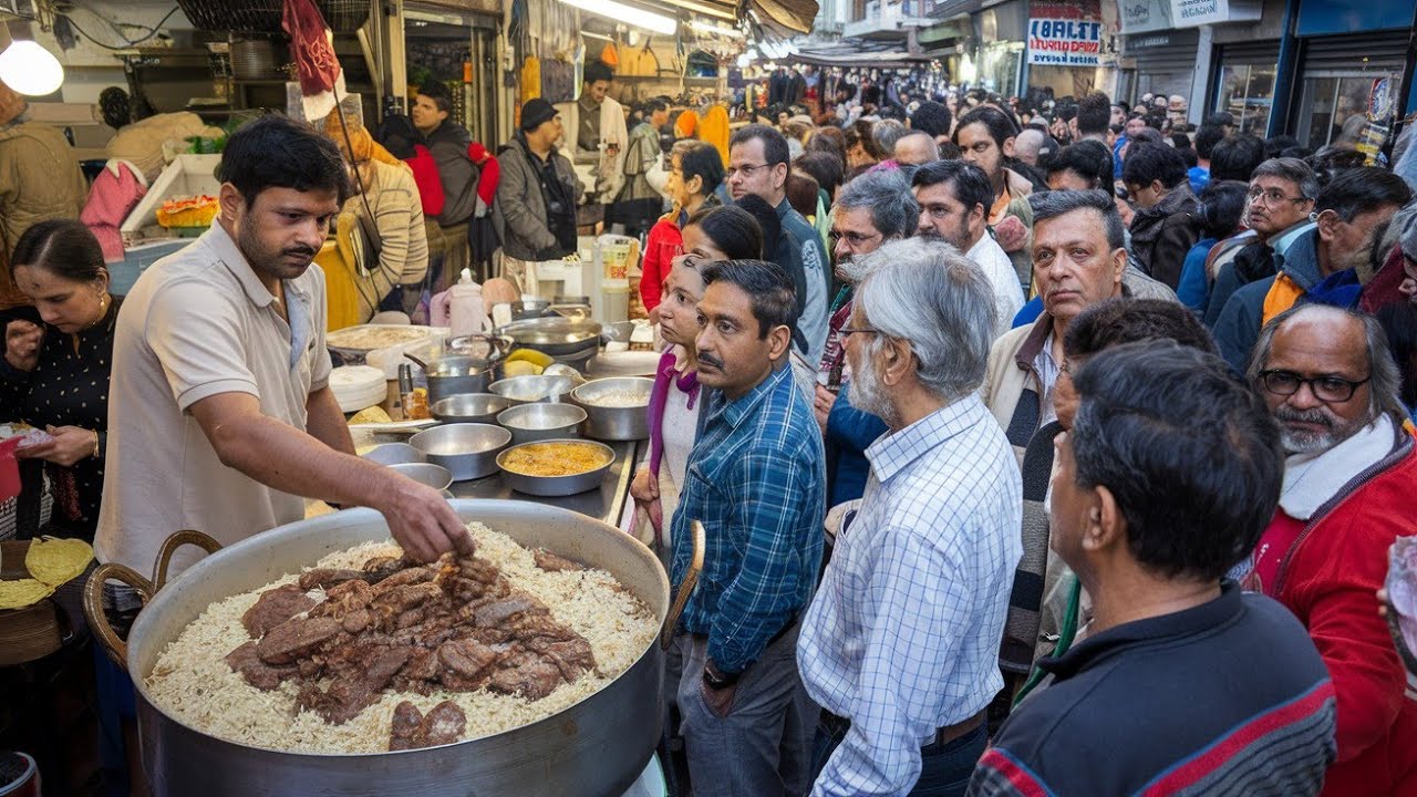 Best Meat & Rice Street Food In Pakistan | Majeed Beef Pulao D.G.Khan ...